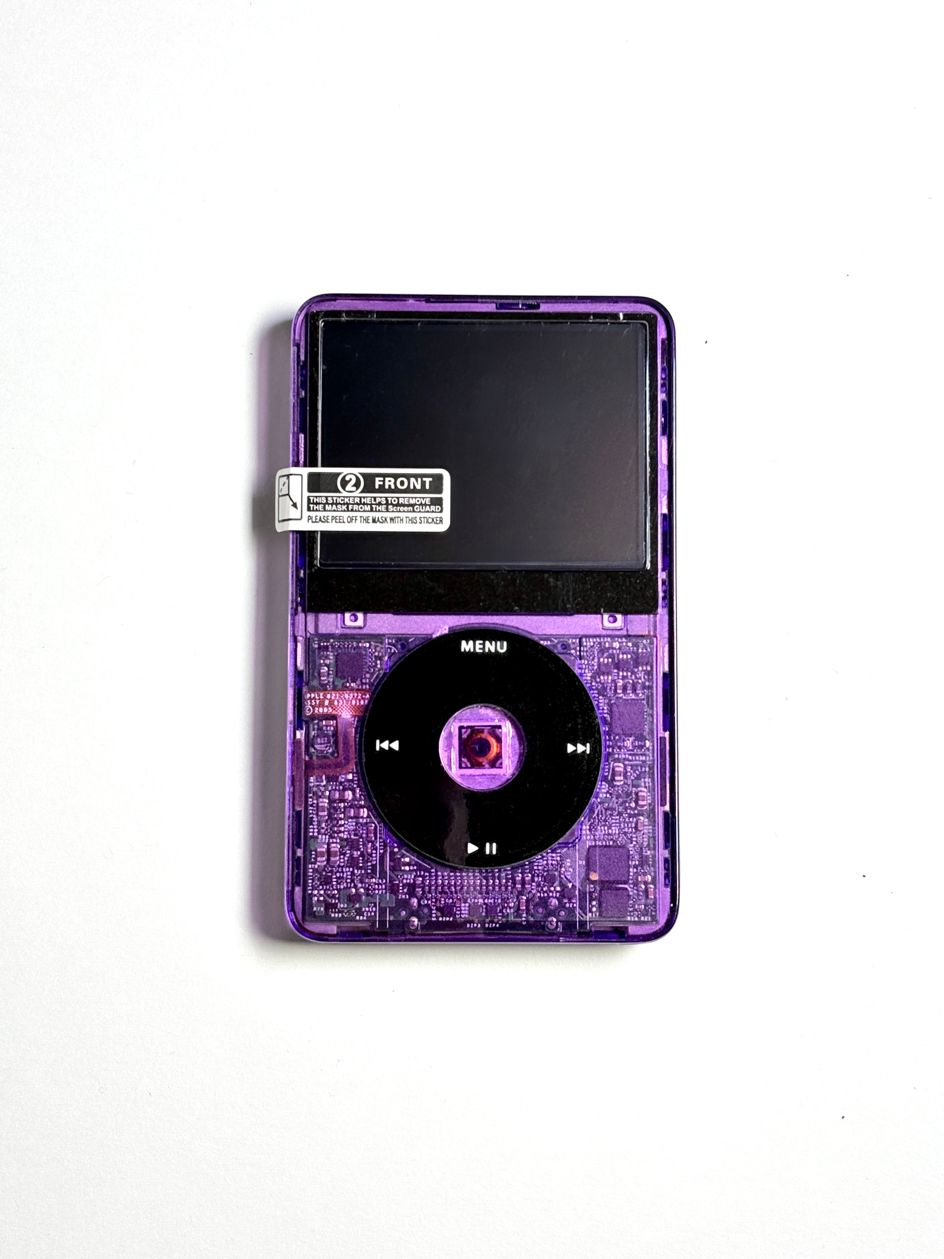 Ipod Video - Classic 5th gen - Transparent Purple x Black – pixelmods