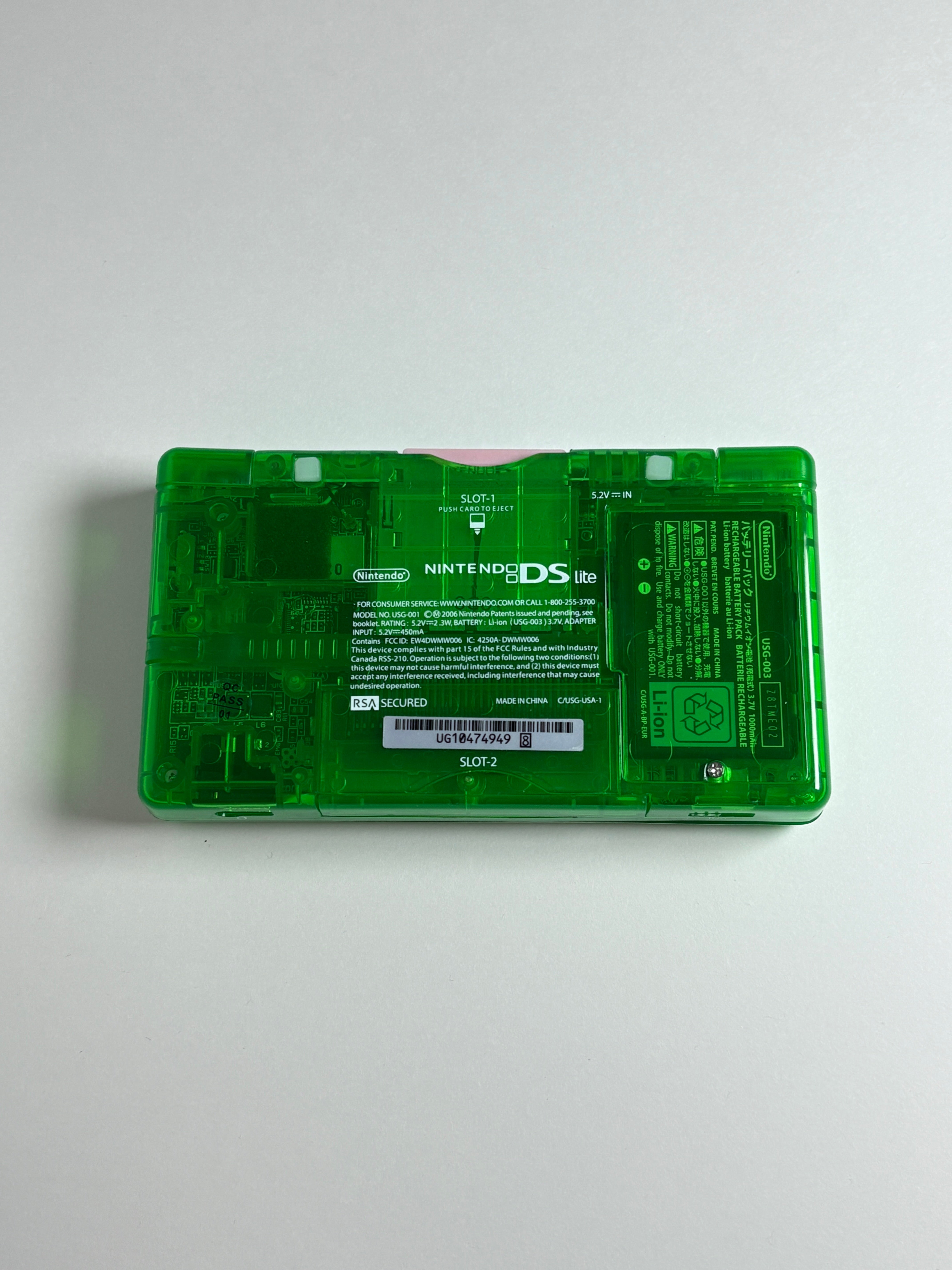 Nintendo DS Lite - Transparent Green – pixelmods