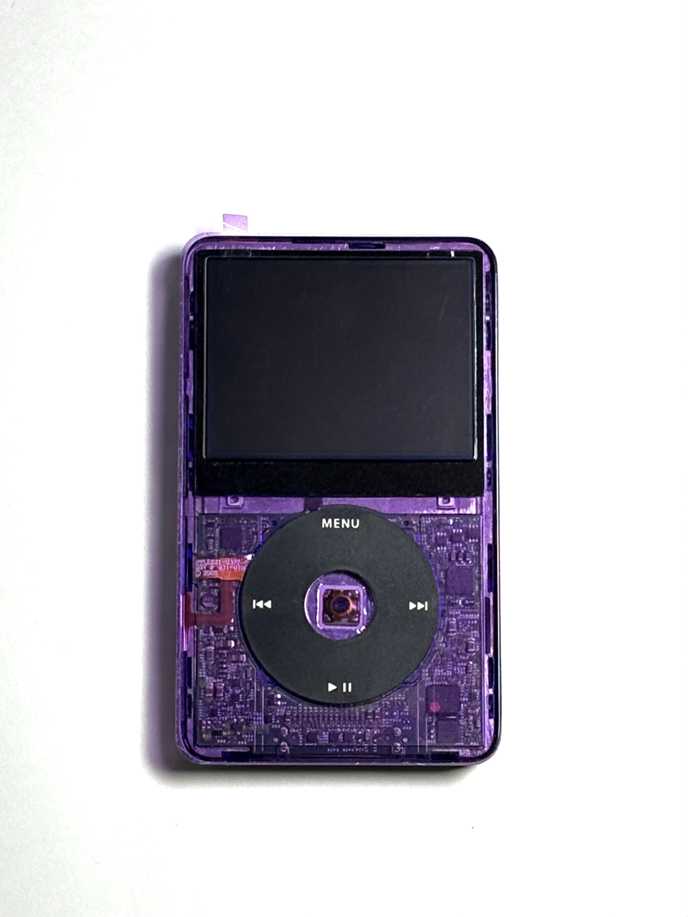 Ipod Video - Classic 5th gen - Transparent Purple x Black – pixelmods