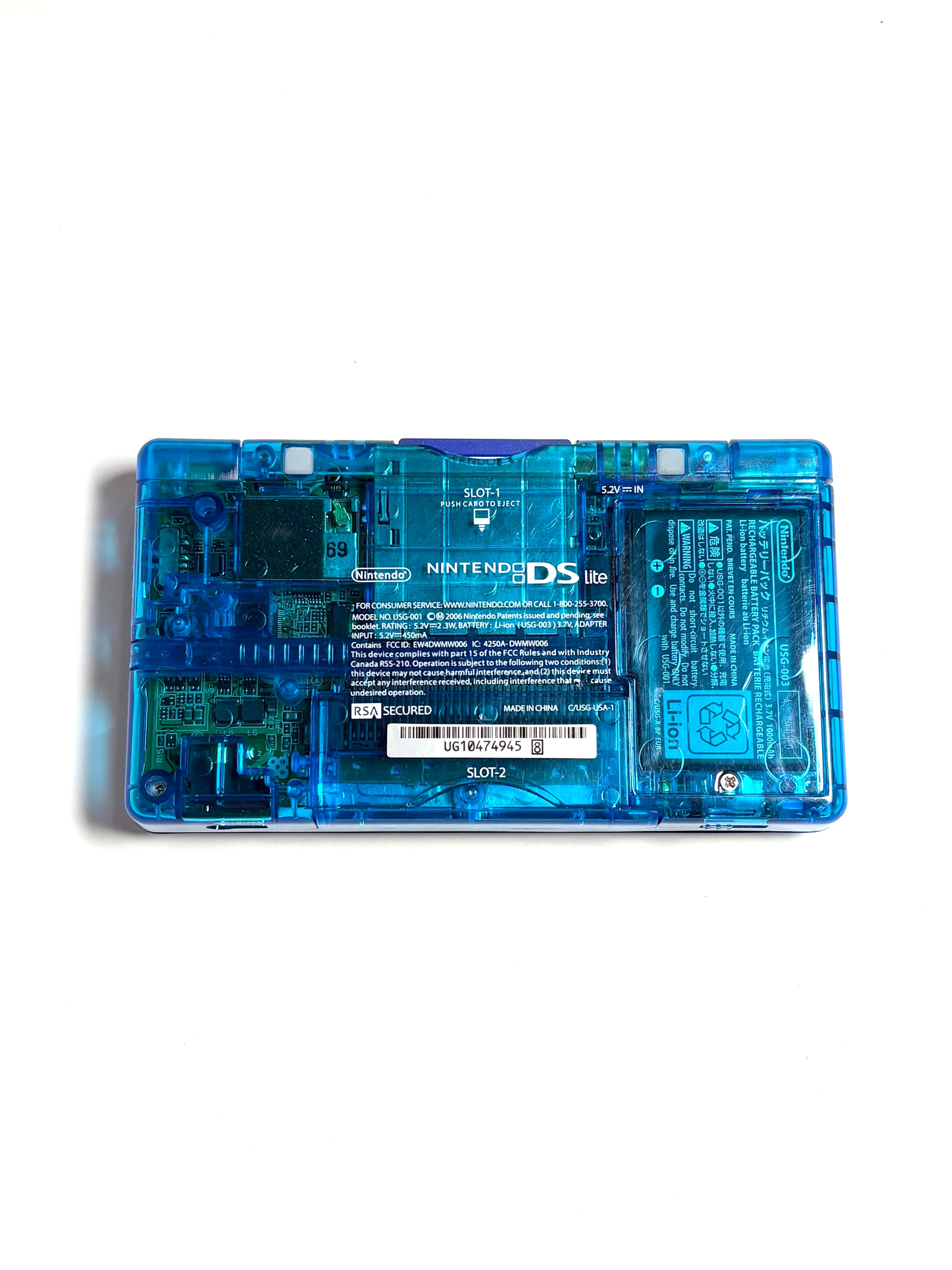 Nintendo DS Lite - Transparent Blue – pixelmods